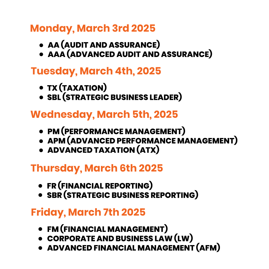 ACCA Exams in UAE | Mirchawala
